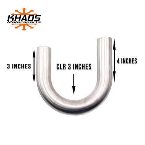 15 Od 180 Degree Mandrel Bend 304 Stainless Steel Khaos Motorsports