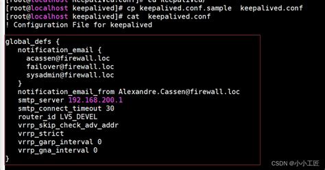 高可用 05 Keepalived配置 全局配置、vrrpd、lvs 阿里云开发者社区