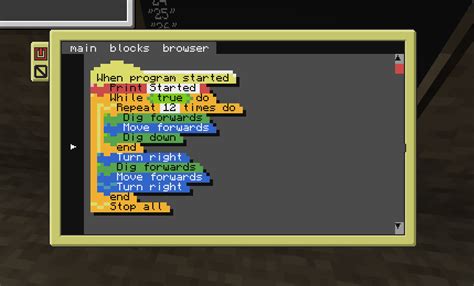 experimenting with scratch like blocks in computercraft r computercraft