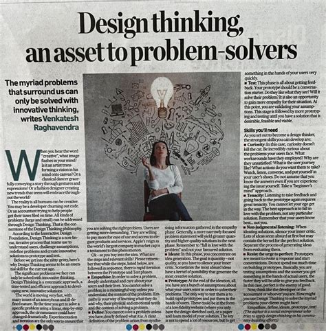 Venkatesh R On Linkedin My Next Column In Deccan Herald Career Series