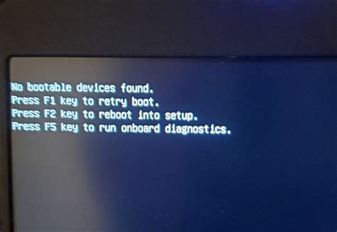‎boot Sequence File System Not Found No Bootable Devices Found