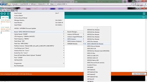 Getting Error In Uploading First Code To Esp32 Programming Arduino Forum
