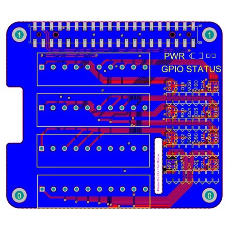 Geeekpi Raspberry Pi Gpio Screw Terminal Block Breakout Board Hat With Gpio Status Led