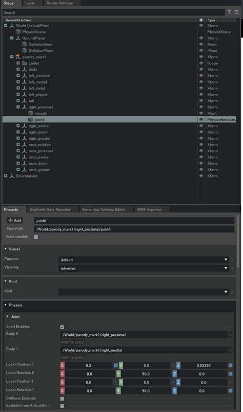 Issues With Urdf Imported Robot And Joints Coming From Matlab Isaac Sim Nvidia Developer Forums