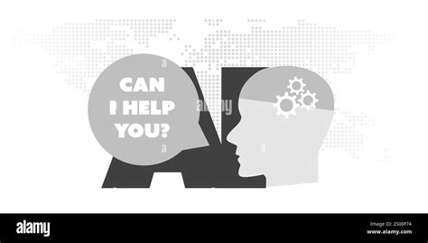 Black And White Machine Learning Artificial Intelligence Chat Bot Cloud Computing And