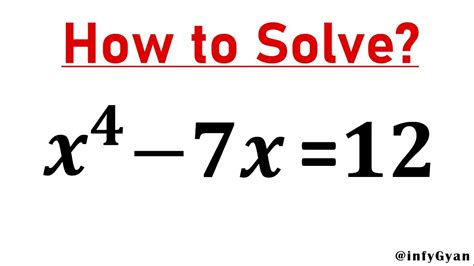Solving Quartic Equations Made Easy By Product Of Quadratics Youtube
