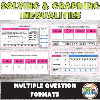 Solving Inequalities Activity By Keep On Growing TPT