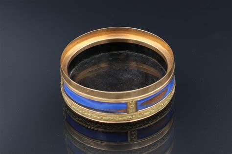 18th Century French Gold And Aventurine Glass Bbox By Jean Henri