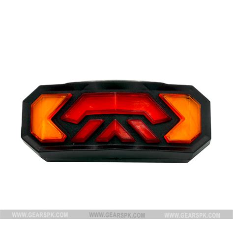 Motorcycle Fancy Led Backlight Tail Light Lava Indicator