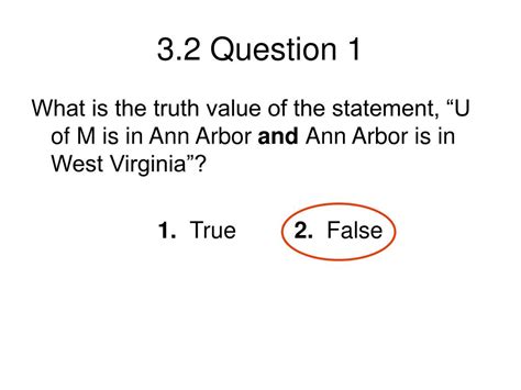 Ppt Section 3 2 Truth Tables For Negation Conjunction And
