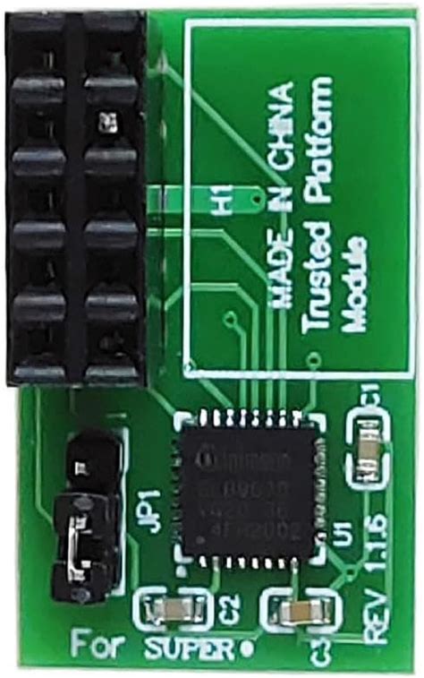 Trusted Platform Module For Supermicro Aom Tpm 9670h Spi Capable Tpm2 0 With