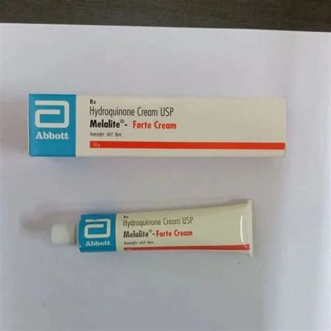 Hydroquinone Cream Usp Melalite Forte Cream At Rs 20 Tube