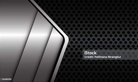 다크 그레이 메탈릭 서클 메쉬 패턴의 추상실버 메탈릭 라인 섀도우 기하학적 디자인 모던 럭셔리 미래 지향적인 기술 배경 일러스트 0명에 대한 스톡 사진 및 기타 이미지