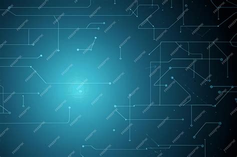 Premium Photo Abstract Wireframe Technology Background