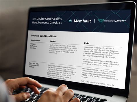 Iot Device Observability Requirements Checklist Iot Now News And Reports