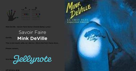 Savoir Faire Willy Deville Lyrics Le Comment Faire
