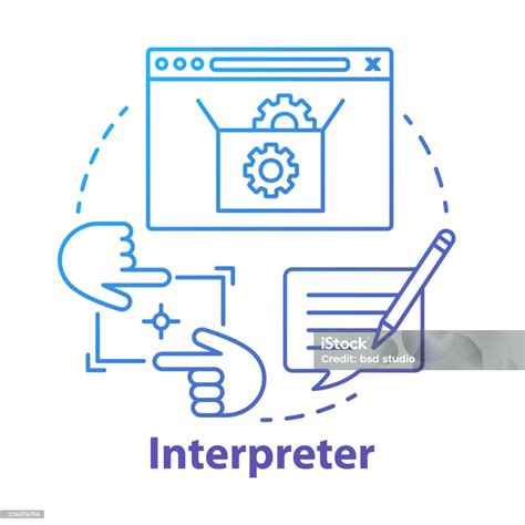 Interpreter Concept Icon Help And Support Center Computer Code Testing