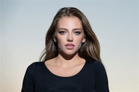 Sensual Fashion Woman Face Close Up Beauty Portrait Of Young Woman