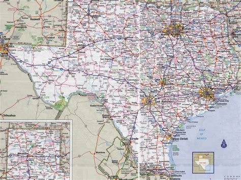 Printable Texas Map With Cities