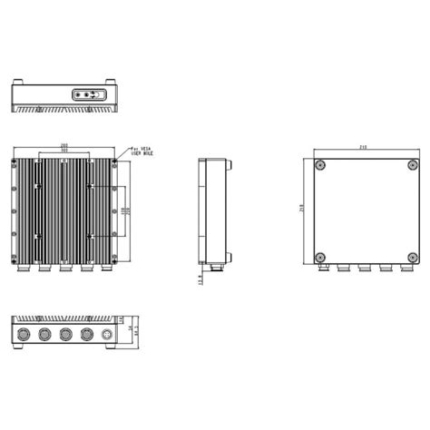 Ip67 Fanless Box Pc Form Factor For Mini Itx Mb With Ip67 Cables With M12 Connectors