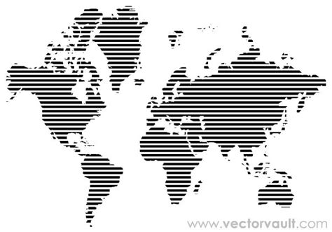 Outline World Map Pdf And Vector Eps