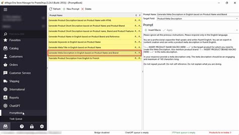 How To Generate Prestashop Product Meta Description Based On Product Name And Brand With Chatgpt