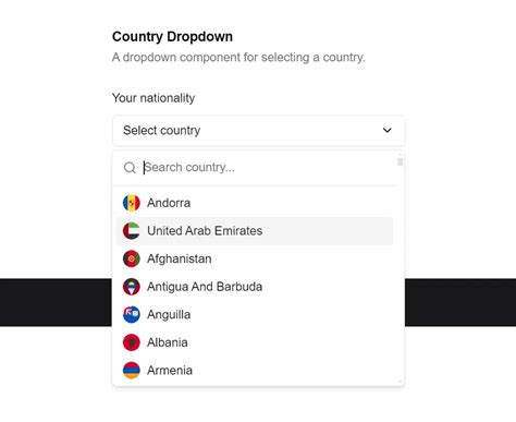 Iso Compliant Country Dropdown And Phone Input Components For Shadcnui