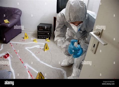 Crime Scene Investigation Des Personnes Lors Dune Scène De Meurtre