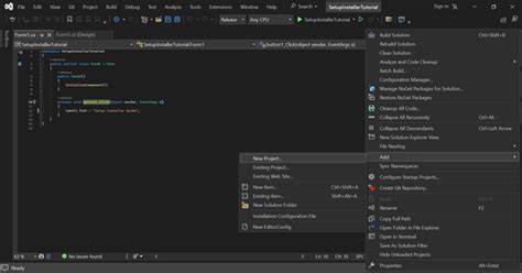 How To Create An Installer For A Winforms Application Using Visual Studio Installer Project