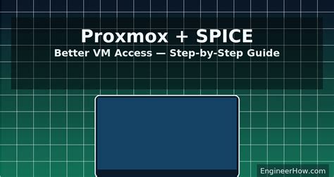 How To Use Spice For Better Vm Access In Proxmox Ve Full Guide Engineerhow It