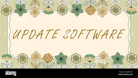 Handwriting Text Update Softwarereplacing Program With A Newer Version