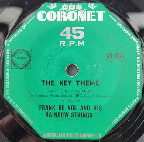 Frank De Vol And His Rainbow Strings The Key Theme La Montana 1960