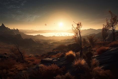 Premium Ai Image Exploring The Surface Of Distant Exoplanet Looking For Signs Of Life Created