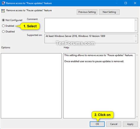 How To Enable Disable The Pause Updates Feature For