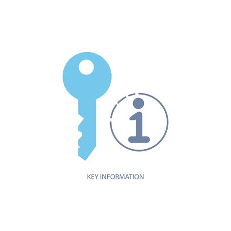 Key Information Concept Line Icon Simple Element Illustration Key Information Concept Outline