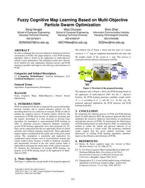 Pdf Fuzzy Cognitive Map Learning Based On Multi Objectiveparticle