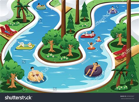Lazy River Swimming Pool Over 43 Royalty Free Licensable Stock Illustrations Drawings