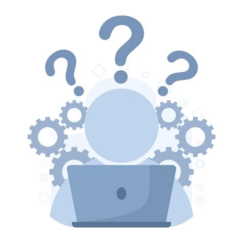 자주 묻는 질문 또는 Faq 개념에 대한 터 일러스트레이션 프리미엄 벡터