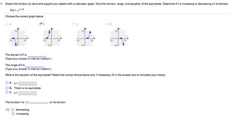 Solved 5 Graph The Function By Hand And Support Your Sketch