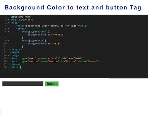 HTML Background Color Set And Change