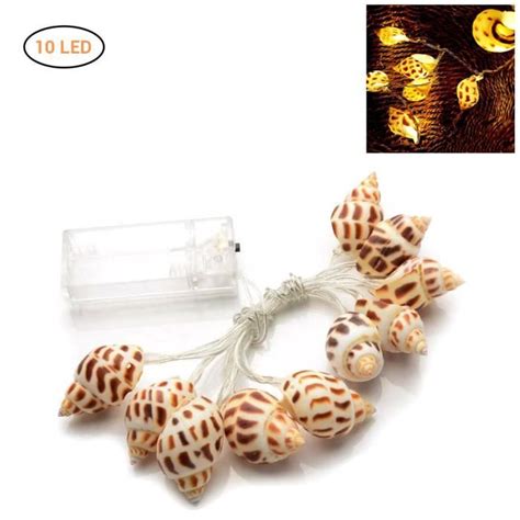 Guirlande Lumineuse Féérique à Coquillages 1 2m 10led Décoration De
