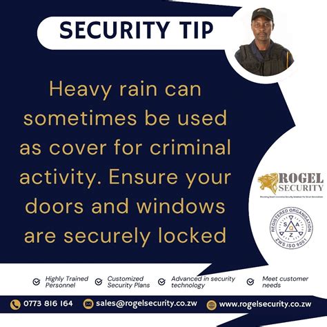 Rogel Security On Linkedin Homesecurity Securitytips Rainyweathersafety Securitysolutions…