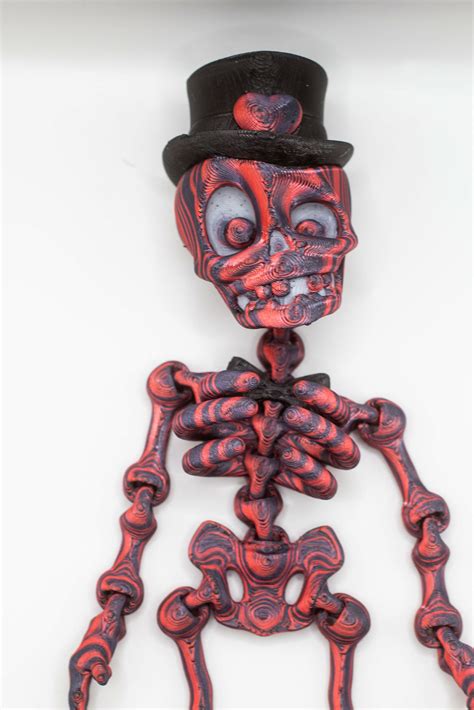 Dapper Skeleton Kitty Cat 3d