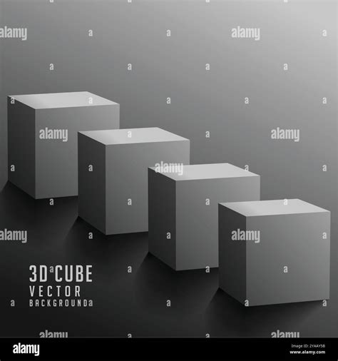 Abstract 3d Geometric Cuboid Solid Box Background Vector Stock Vector Image And Art Alamy