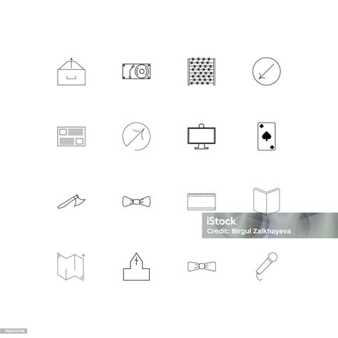 라이프 스타일 선형 얇은 아이콘 설정합니다 간단한 벡터 아이콘 설명 0명에 대한 스톡 벡터 아트 및 기타 이미지 0명 교회 나비 넥타이 Istock