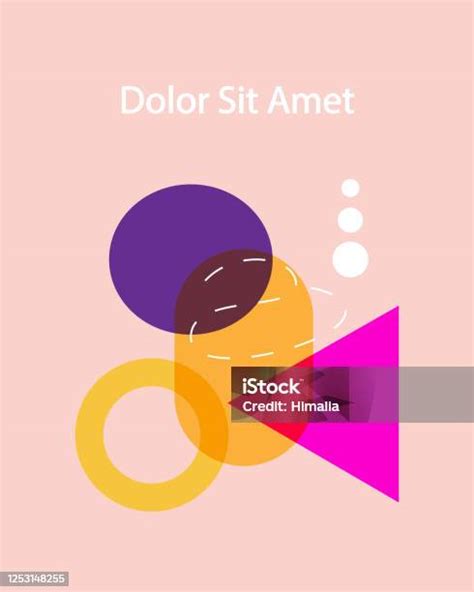 밝은 분홍색 색상 배경에 추상 기하학적 반투명 모양 구성 벡터 그림입니다 커버 카드 포스터 등을 위한 디자인 템플릿 0명에 대한 스톡 벡터 아트 및 기타 이미지 Istock
