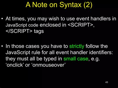 Event Programming Javascript Ppt Web Development Internet