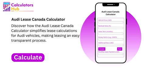 Audi Lease Canada Calculator Online