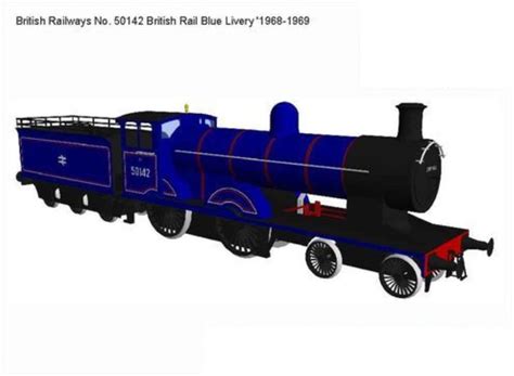 British Railways No 50142 British Rail Blue Livery 1968 1969 3d
