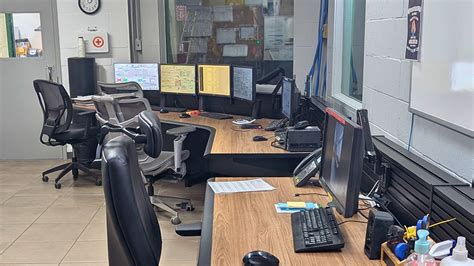 Building Control Room Consoles For A Power Station